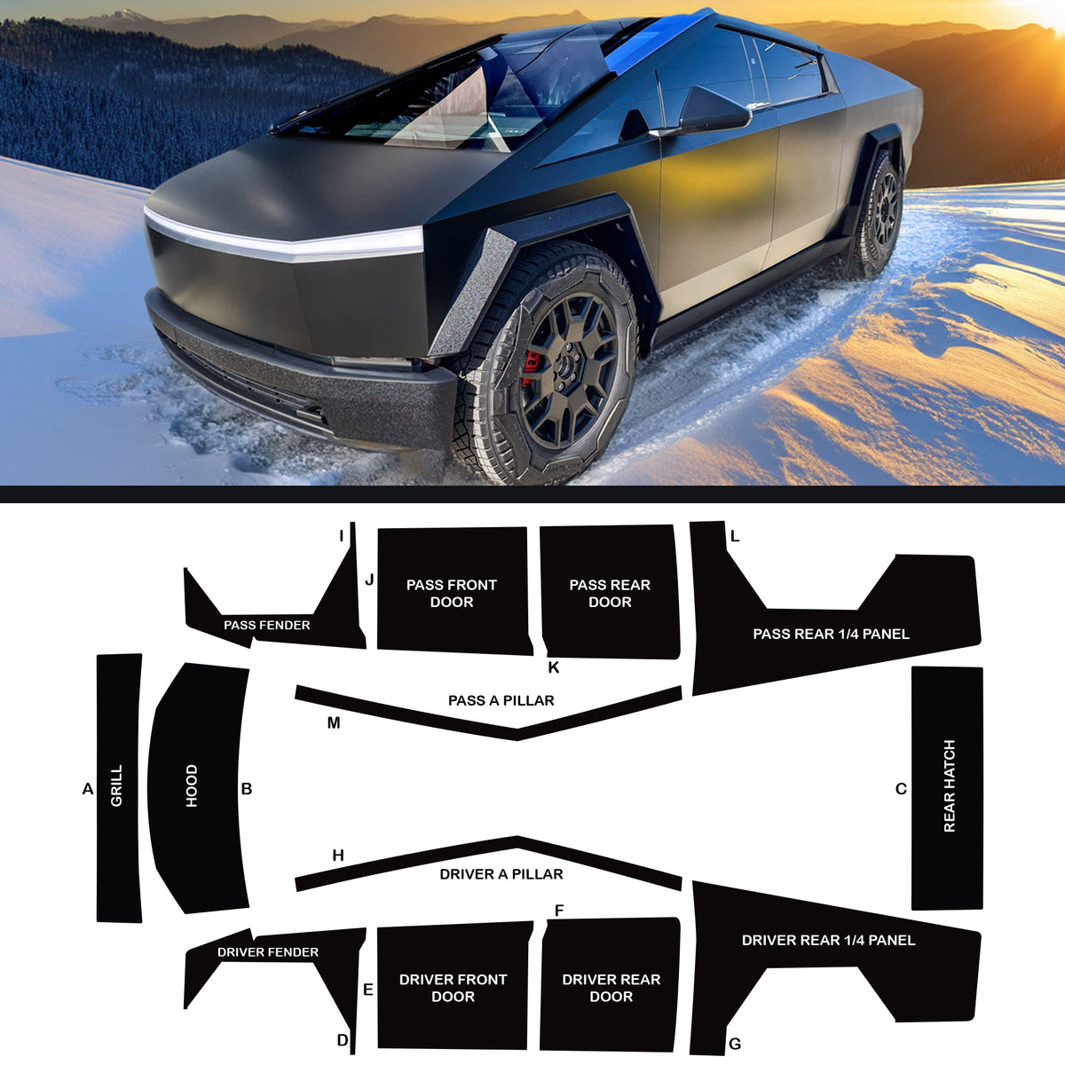 Tesla Cybertruck Color Change PPF Wrap Kit - Ultimate DIY Protection ...