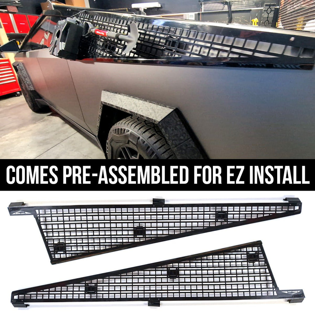 Tesla Cybertruck Side Sail Panel MOLLE Rack System | TOProtect – SLIPLO