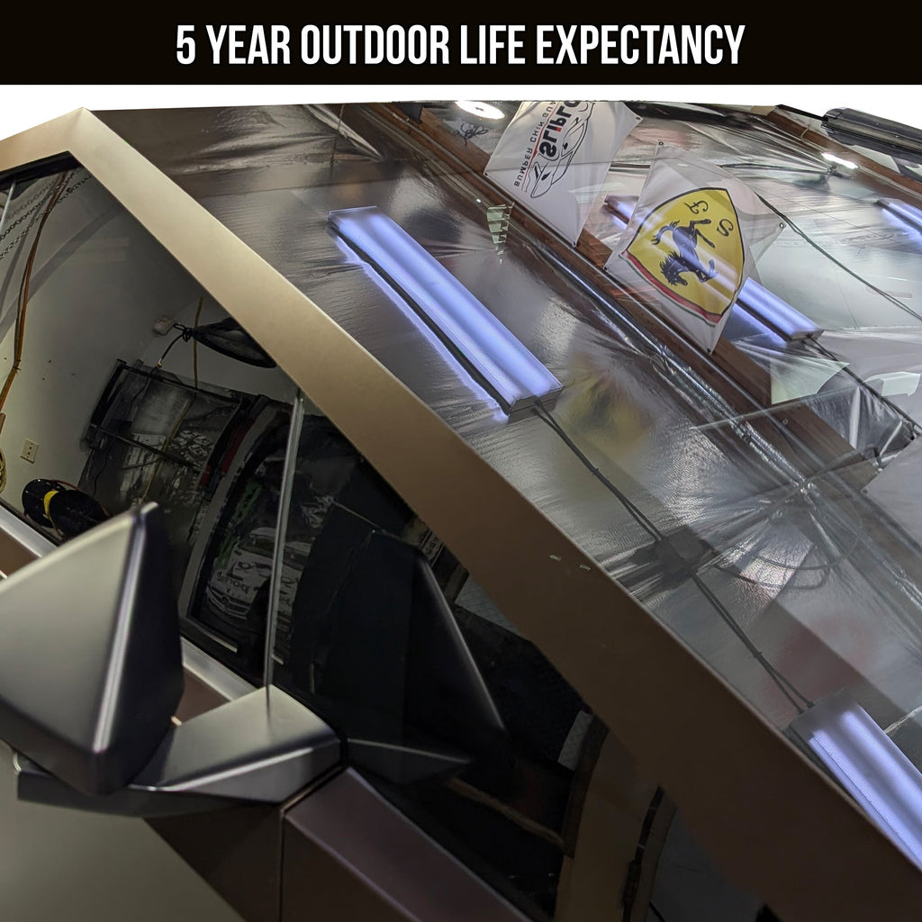 Tesla Cybertruck Windshield Sun visor Sun Shield Banner | TOProtect ...