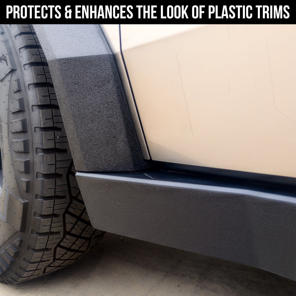 TOProtect Tesla Cybertruck Rocker Panel Vinyl Wrap - Bed Liner Look ...