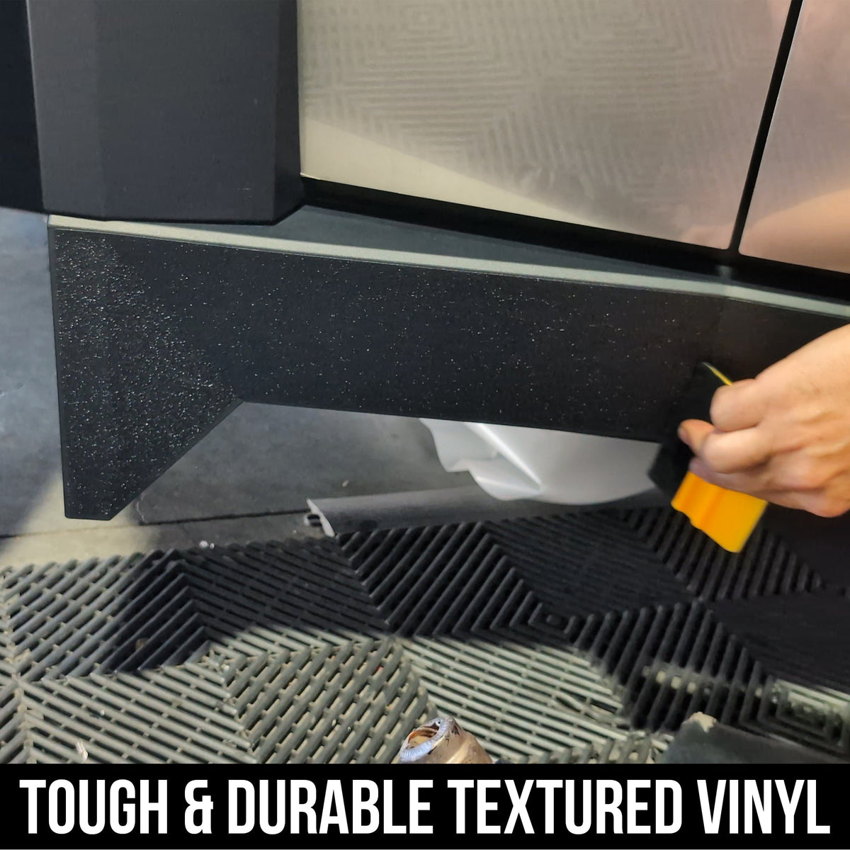 TOProtect Tesla Cybertruck Rocker Panel Vinyl Wrap - Bed Liner Look ...